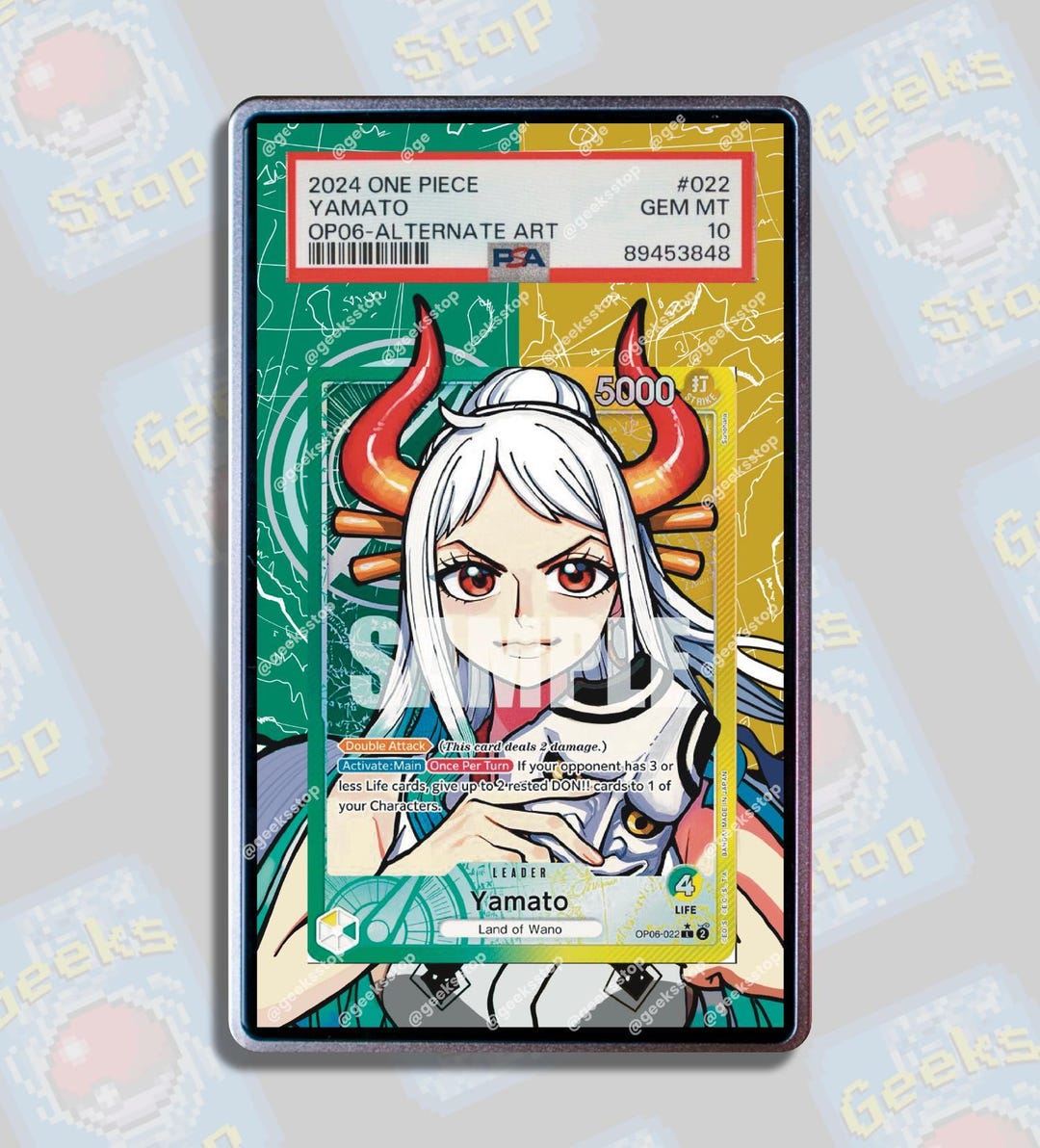 Yamato Leader Alt Art PSA CGC Beckett | Extended Art Display Case for ...