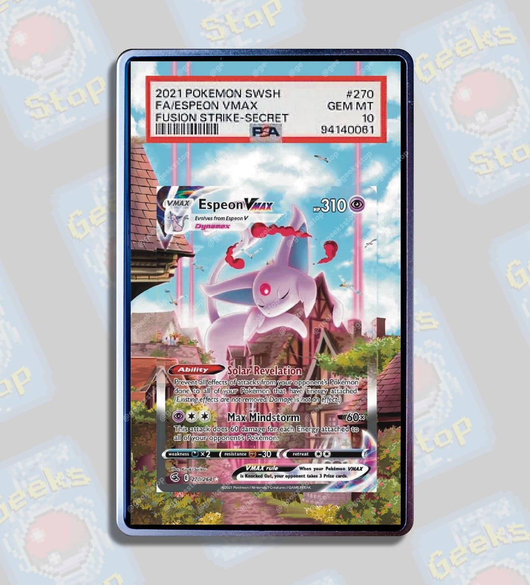 Espeon VMAX Alt Art | PSA CGC Beckett Extended Art Display Case for ...
