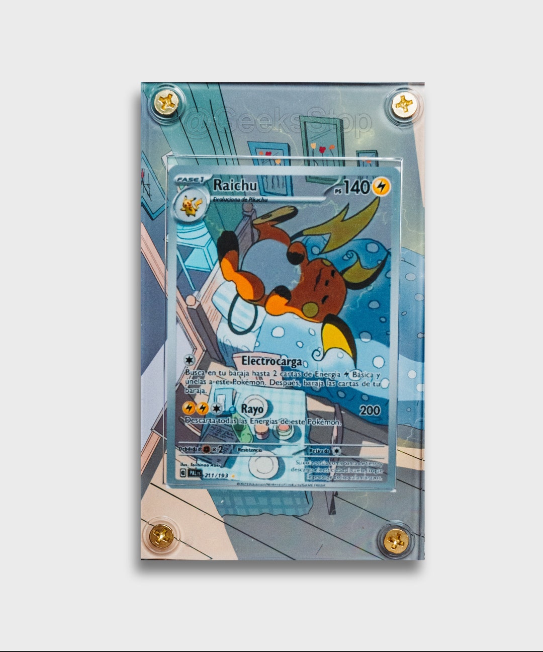 Raichu IR | Extended Art Display Case for Pokemon Card - Etsy