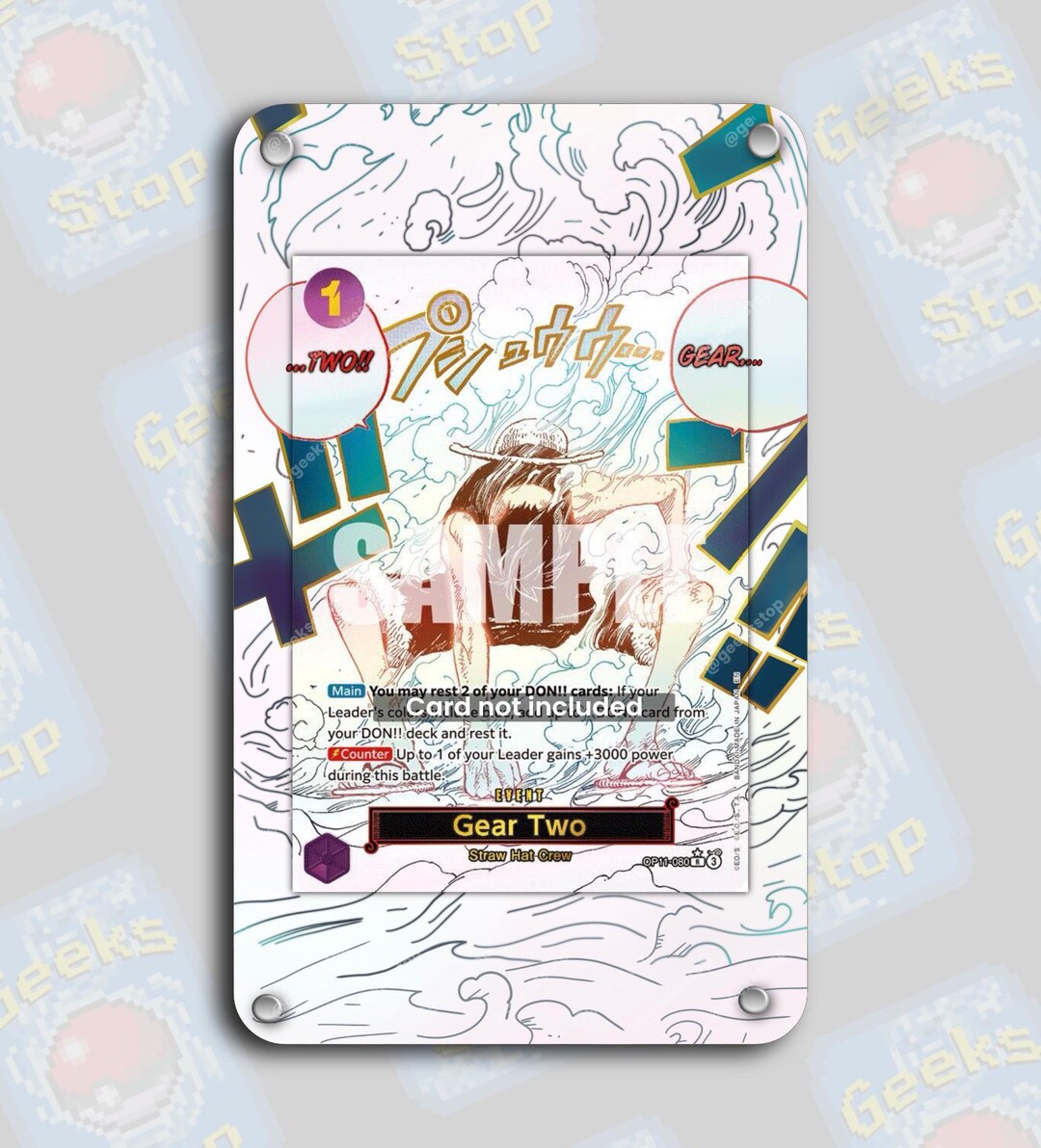 Gear Two Event Alt Art OP11 | Extended Art Display Case for OPTCG - Etsy