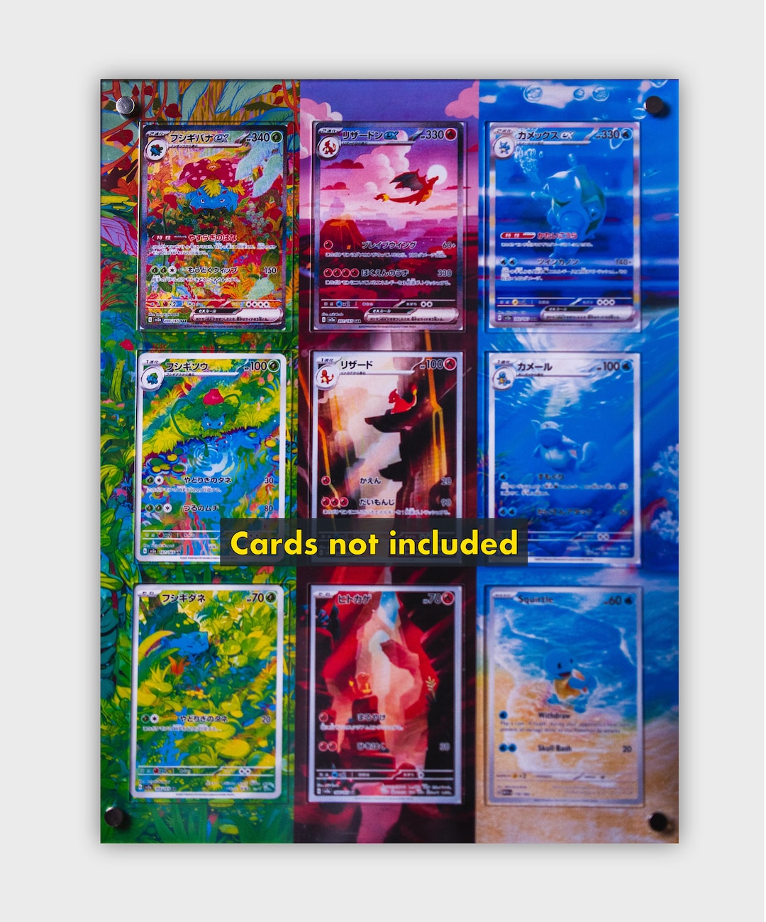 Charizard Blastoise Venusaur 151 Starters | Extended Art Display Case ...