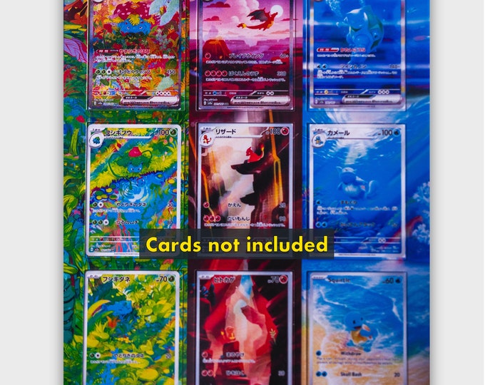 Charizard Blastoise Venusaur 151 Starters | Extended Art Display Case ...
