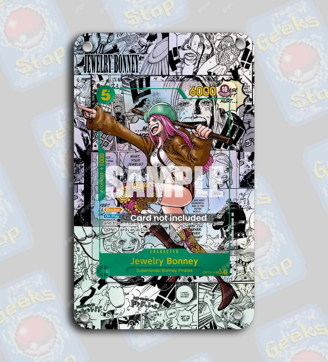Jewelry Bonney Manga OP12 | Extended Art Display Case for OPTCG - Etsy
