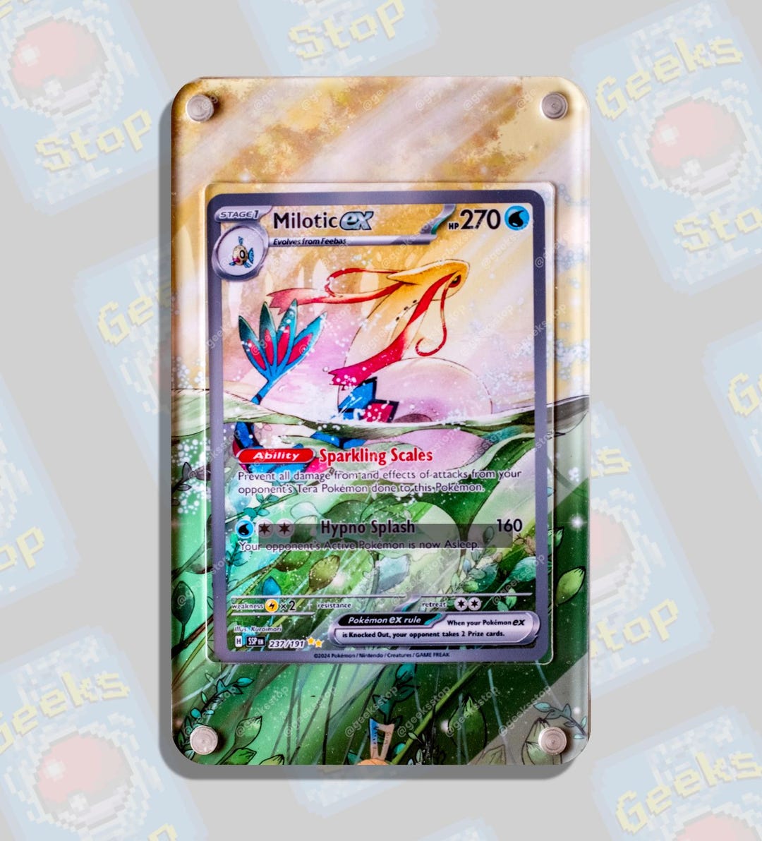 Milotic Ex SAR Extended Art Display Case for Pokemon Card - Etsy