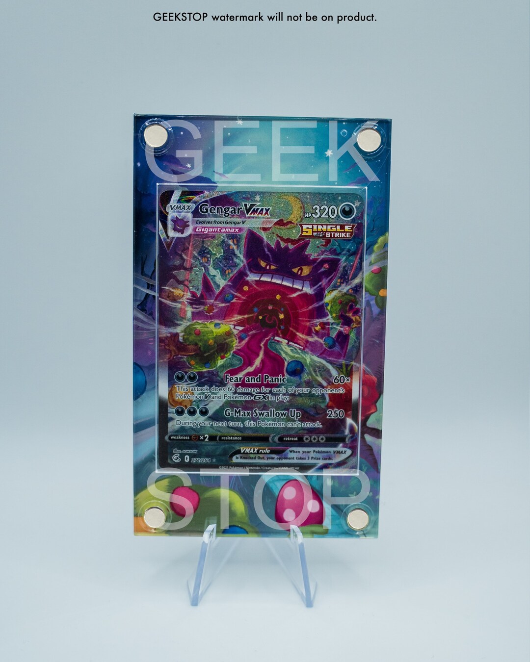 Gengar VMAX Alternate Art Custom Pokémon Display Case - Etsy UK