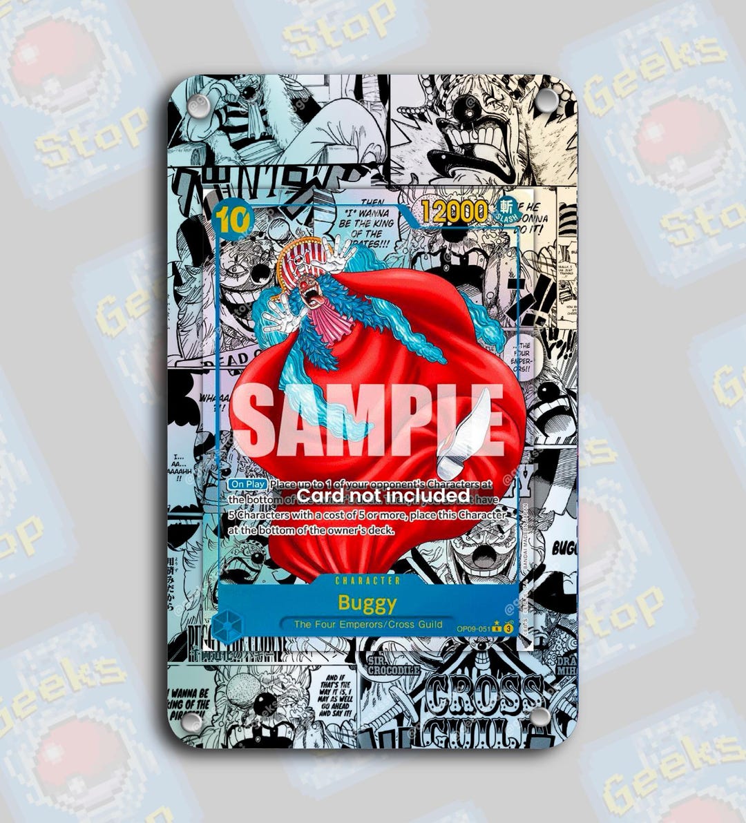 Buggy Manga OP09 | Extended Art Display Case for OPTCG - Etsy