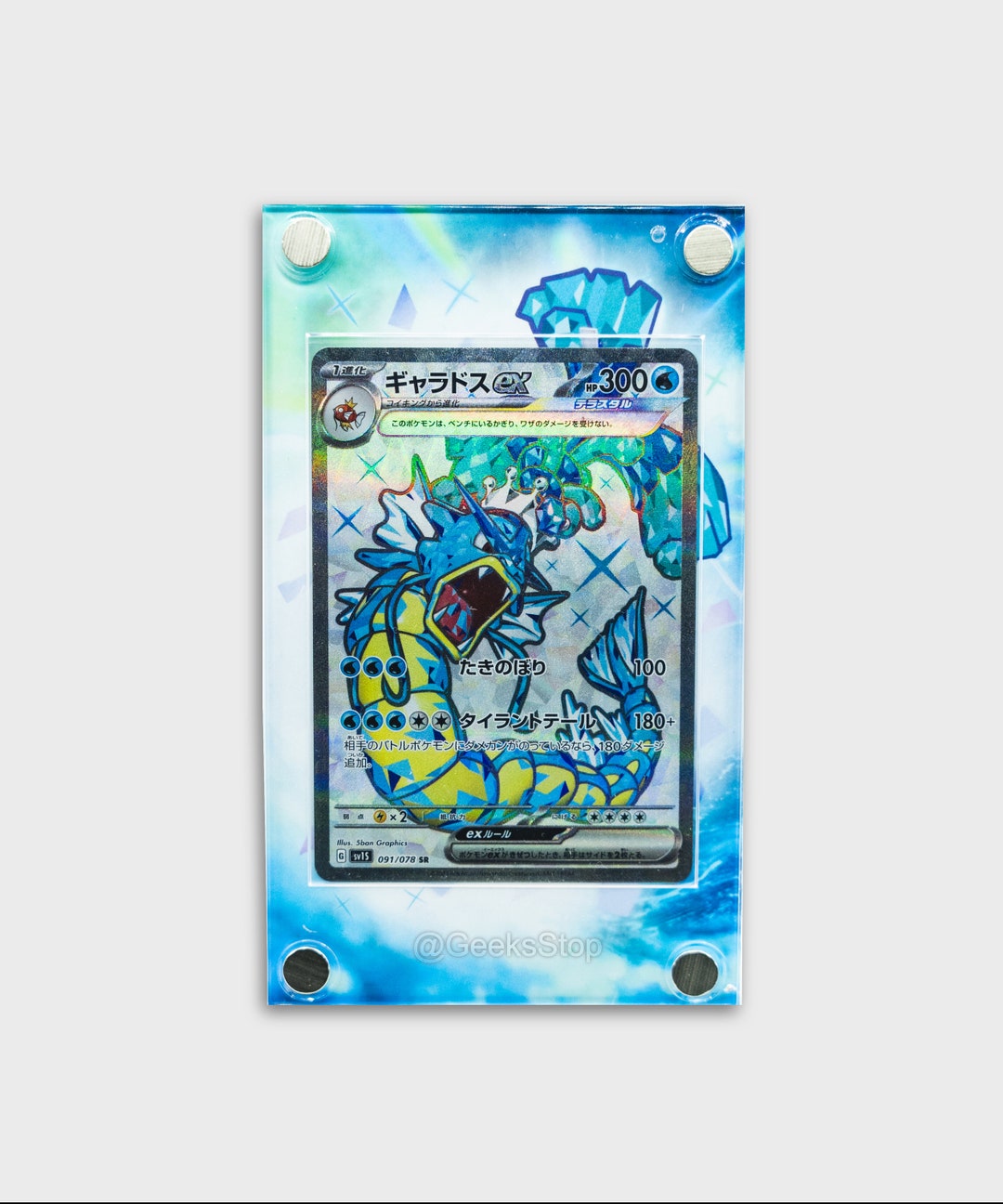 Gyarados Ex Full Art Custom Pokemon Card Display Case - Etsy