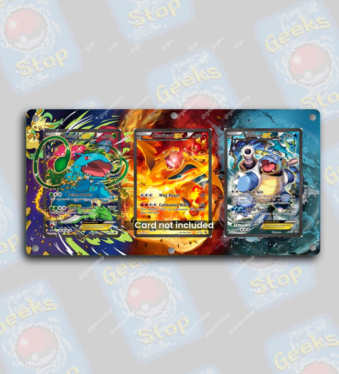Charizard Blastoise Venusaur EX XY Promos | Extended Art Display Case ...