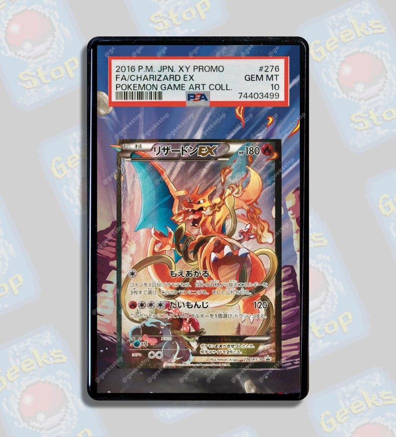 Charizard EX XY Promo 276: Graded Card Extended Art Display Case - Etsy