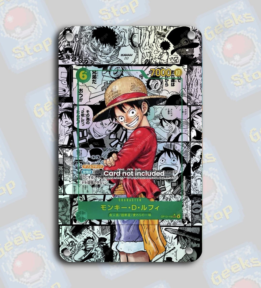 Luffy Manga OP13 | Extended Art Display Case for OPTCG - Etsy