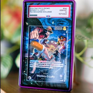 Monkey D Luffy PSA Magazine Promo Display Case Extended Art for Graded ...