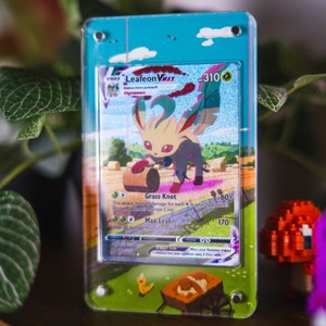 Leafeon VMAX Alternate Art | Extended Art Display Case for Pokemon Card ...