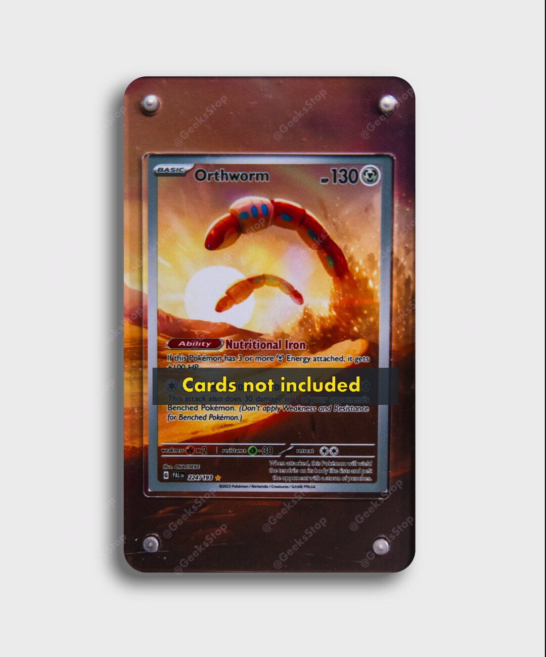 Orthworm Display Case Extended Art for Pokemon Card - Etsy