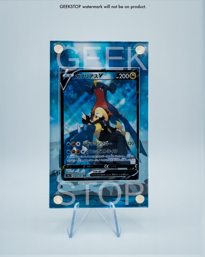 Garchomp V Trainer Gallery Custom Pokemon Card Display Case - Etsy