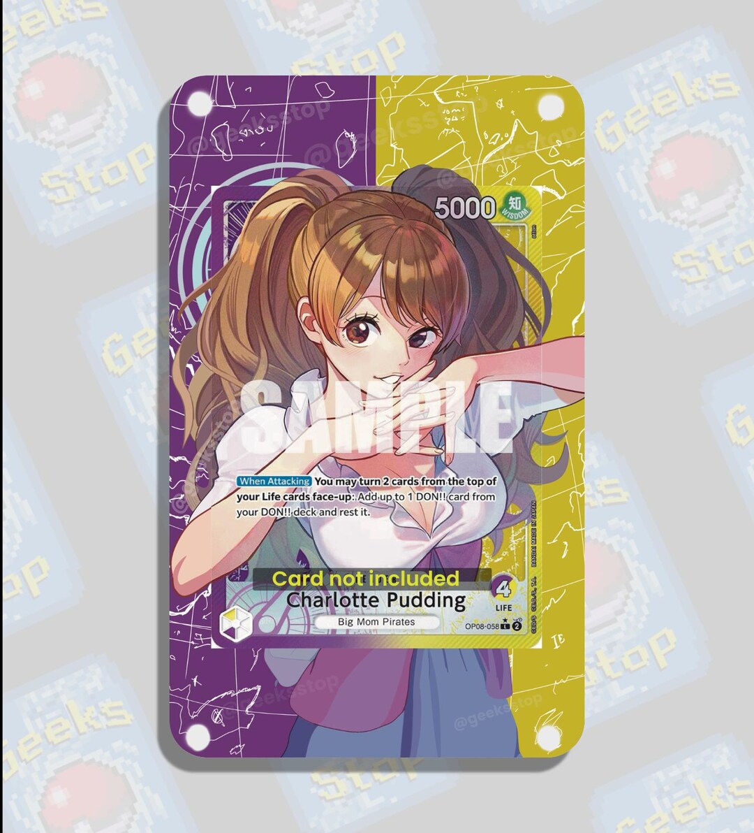 Charlotte Pudding Leader Alt Art Display Case Extended Art for OPTCG - Etsy