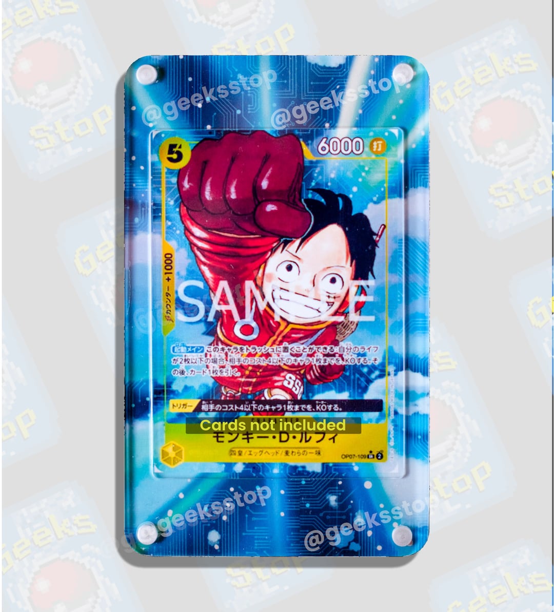 Luffy Alternate Art OP07 | Extended Art Display Case for One Piece - Etsy