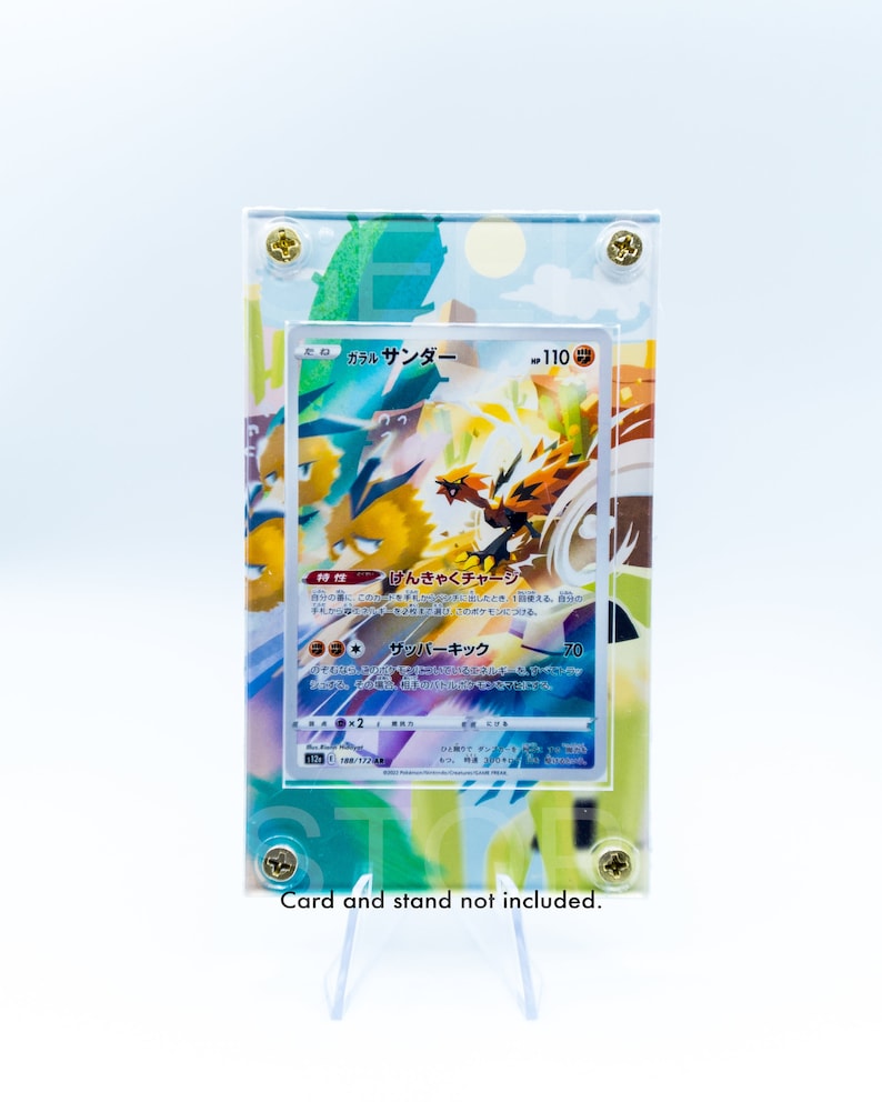 Galarian Zapdos Alt Art Custom Pokemon Card Display Case - Etsy Australia