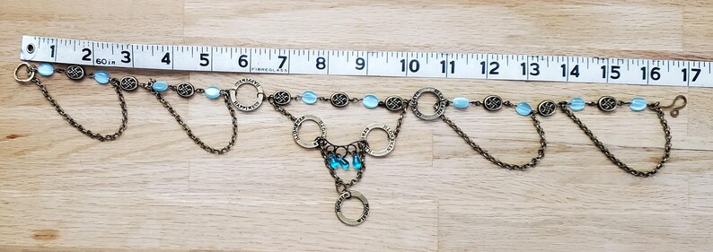 Level up Dnd Siren Necklace – Bronze Chain, Blue Celestial Glass ...