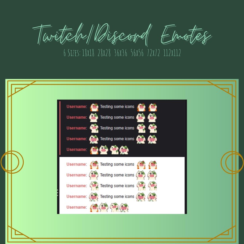 4 Green Cow Twitch/discord Emotes - Etsy