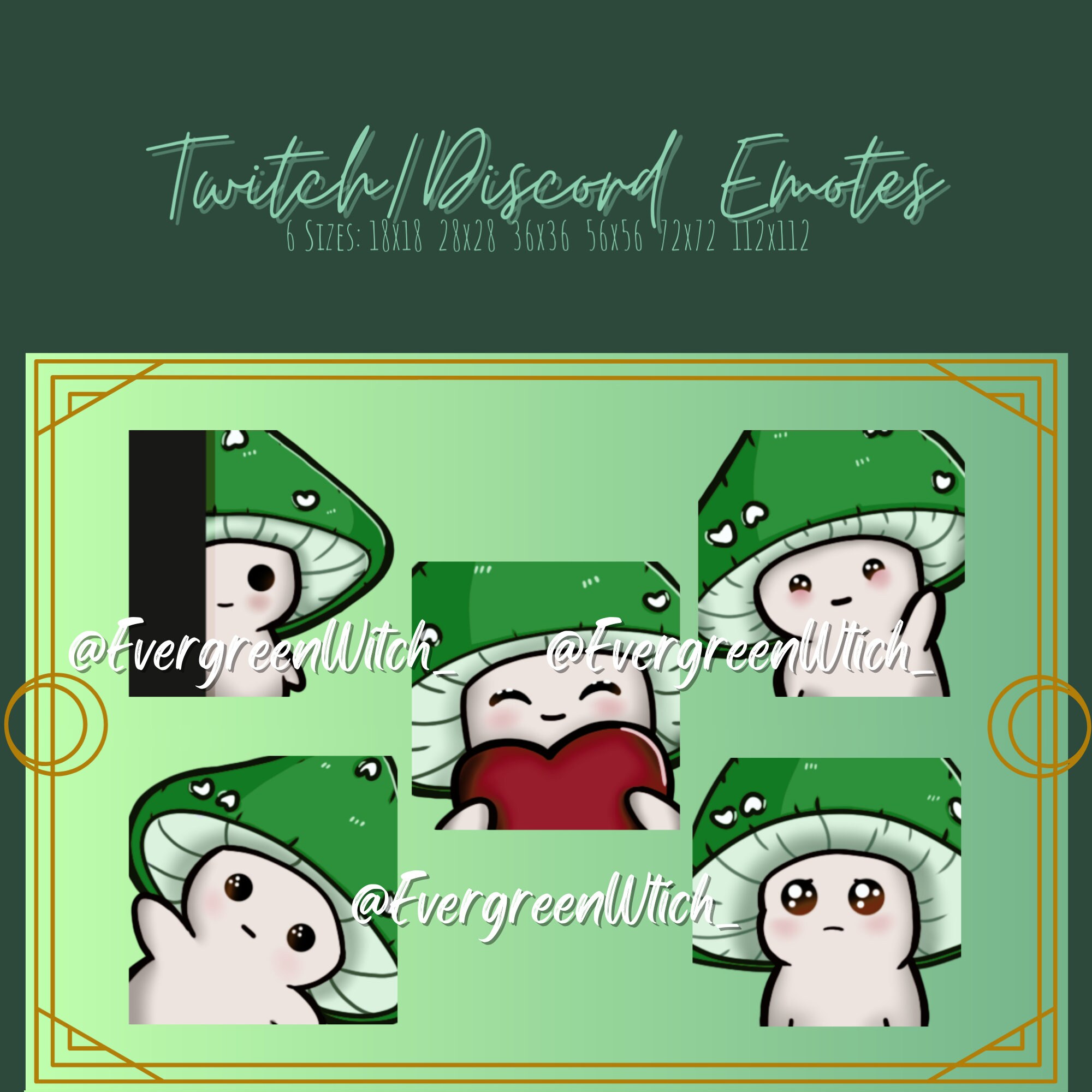Twitch/discord Emotes Pack/cute Red Mushroom Emotes - Etsy