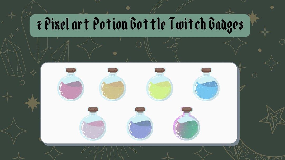 Potion Bottle Twitch Badges - Etsy