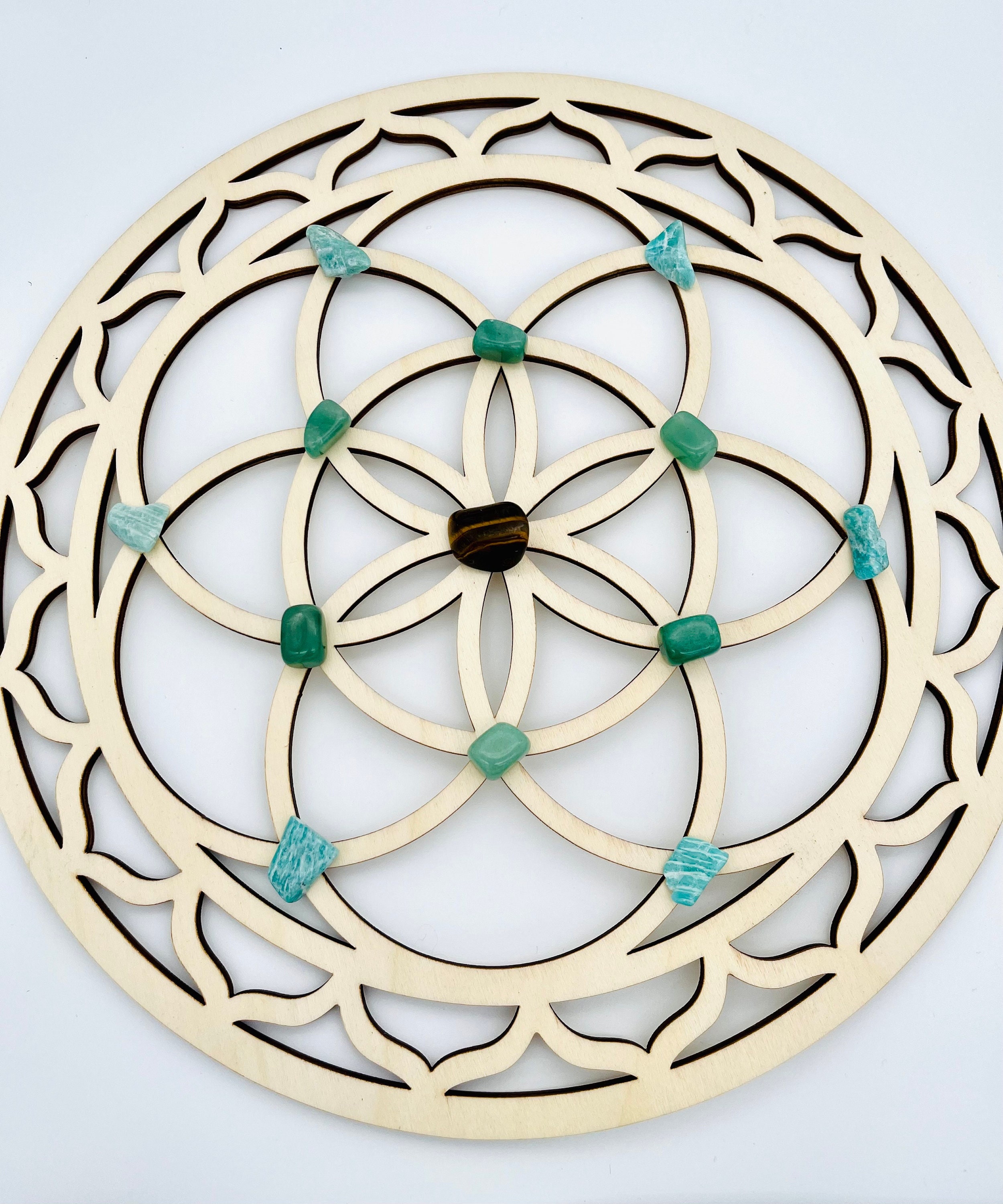 Prosperity Crystal Grid Set | Seed of Life | Crystal Grid Set ...