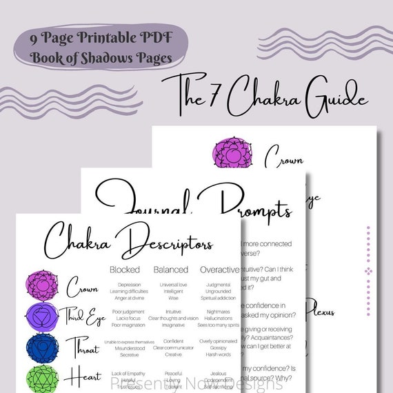 7 Chakras Guide Chakra Tips Chakra Journal Prompts - Etsy