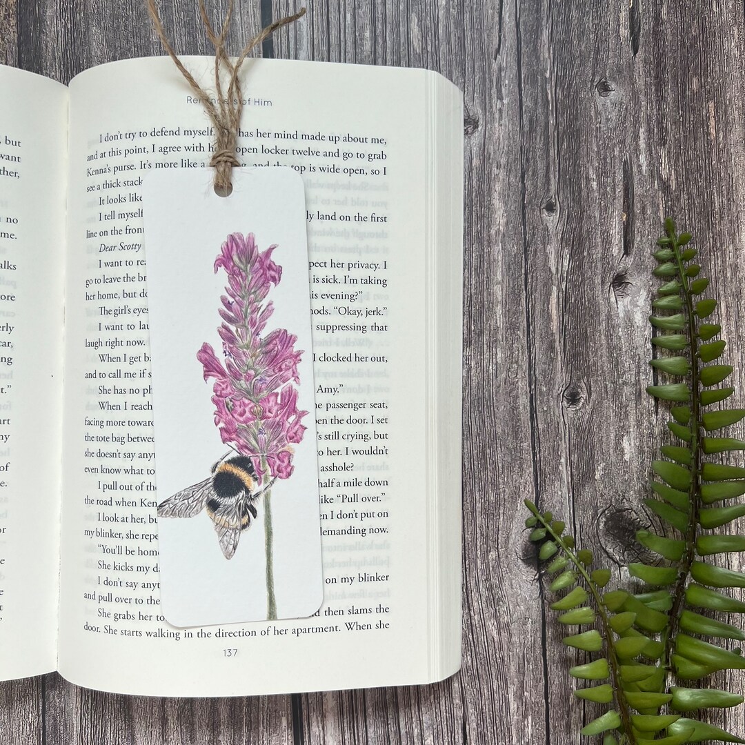 Bumblebee Bookmark Bookmarks Handmade Illustration Gift Stocking Filler ...