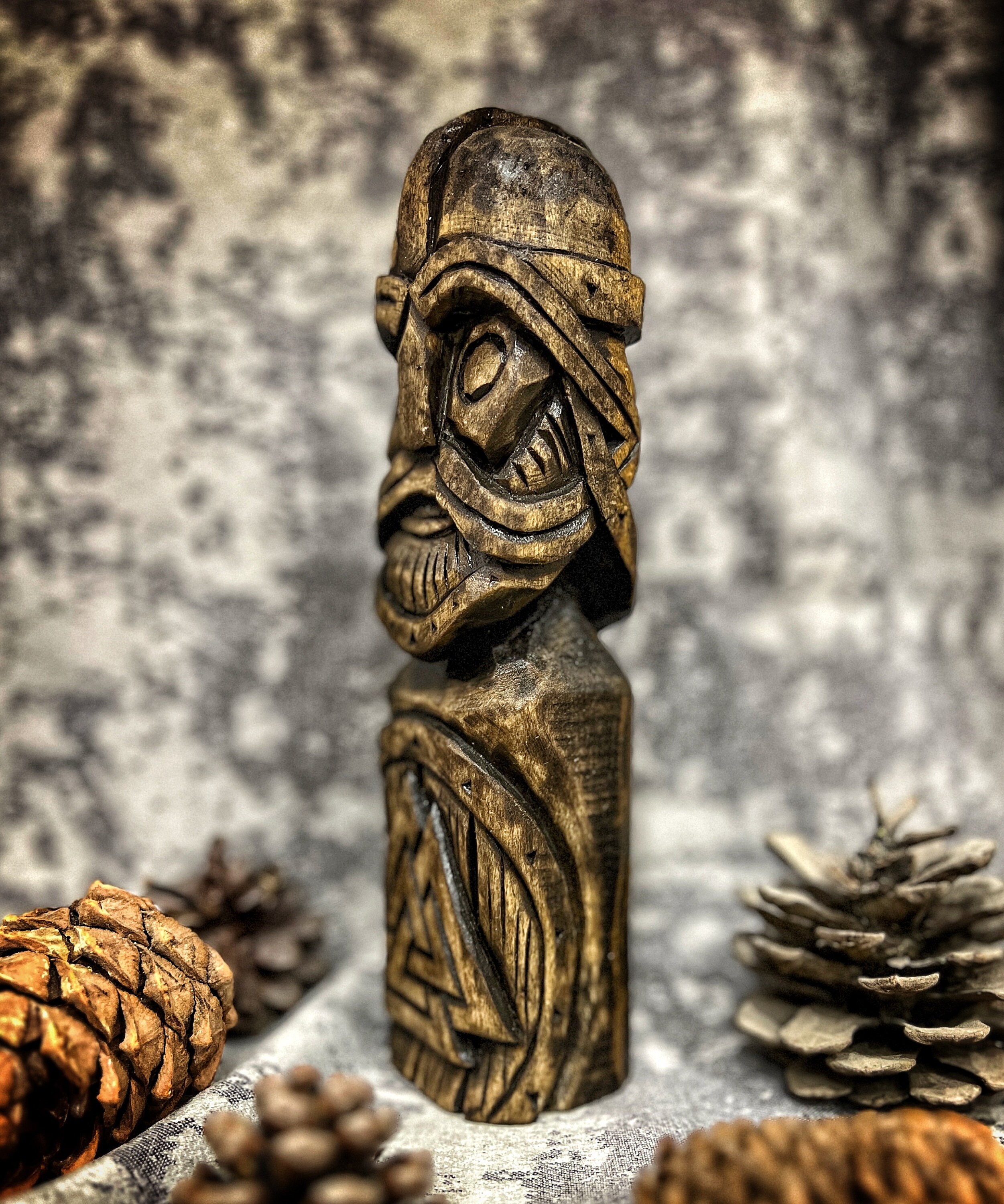 Odin Statue. Wotan. Viking God. Skandinavian Pagan God. Viking God ...