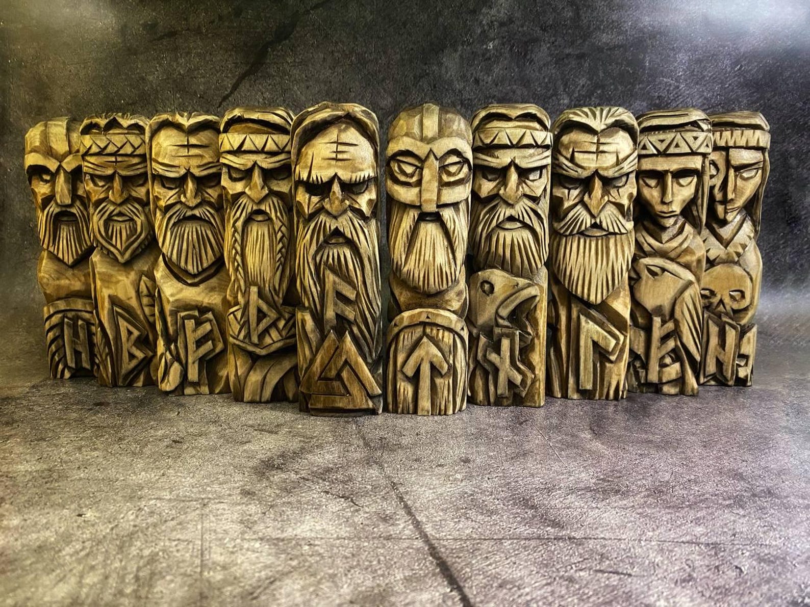 Nordische Statue, Pagan Statue, Odin, Wotan, Thor, Tyr, Baldr, Asatru ...