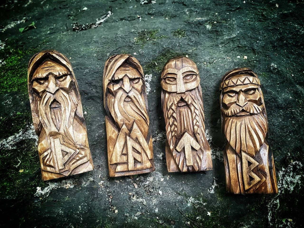 Norse Statue Pagan Statue Odin Wotan Thor Tyr Baldr - Etsy