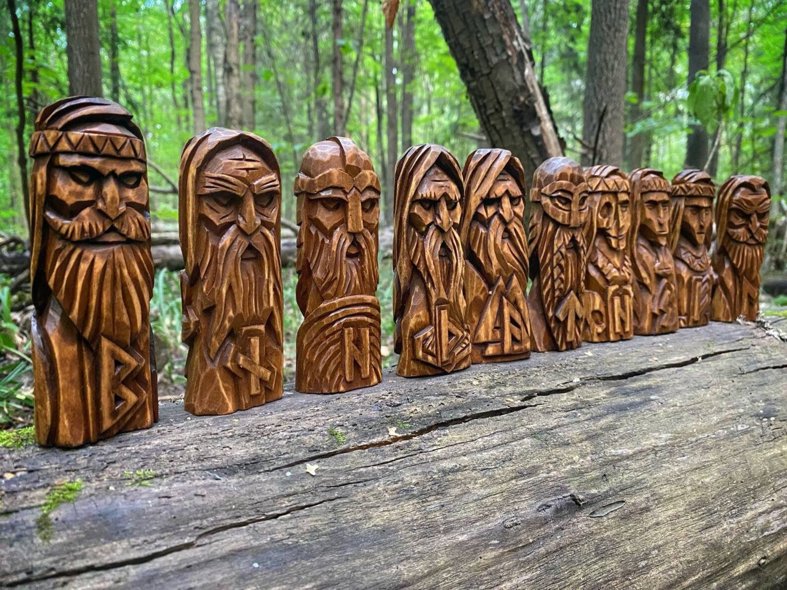 Norse Statue Pagan Statue Odin Wotan Thor Tyr Baldr - Etsy