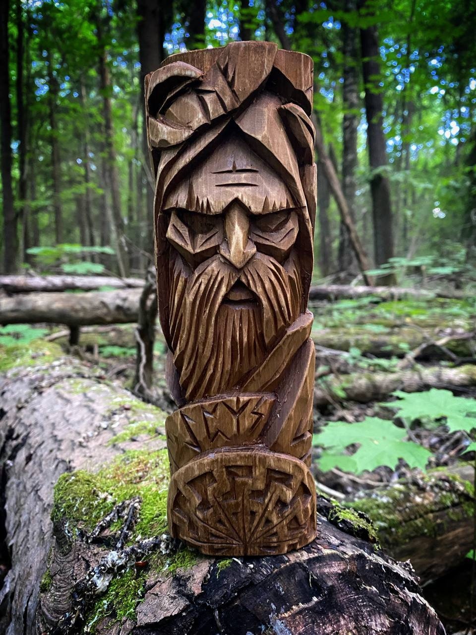 Odin Statue. Skandinavian Pagan God. Viking God. Wotan. Allfather ...