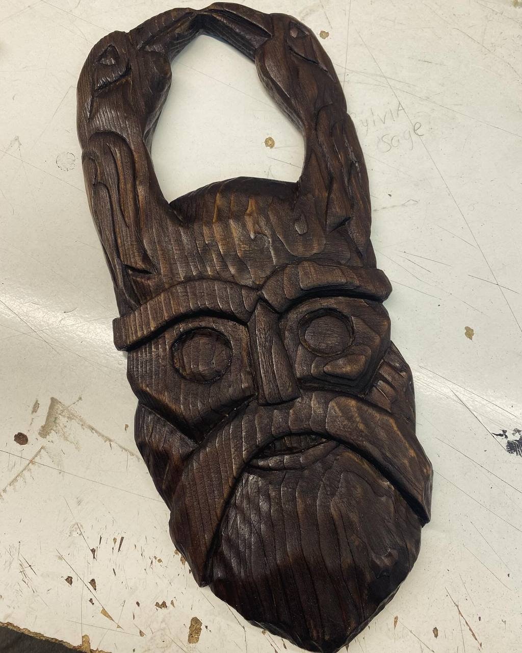 Odin Mask, Wotan Mask, Odin Statue, Odin Sculpture, Wooden Mask, Pagan ...