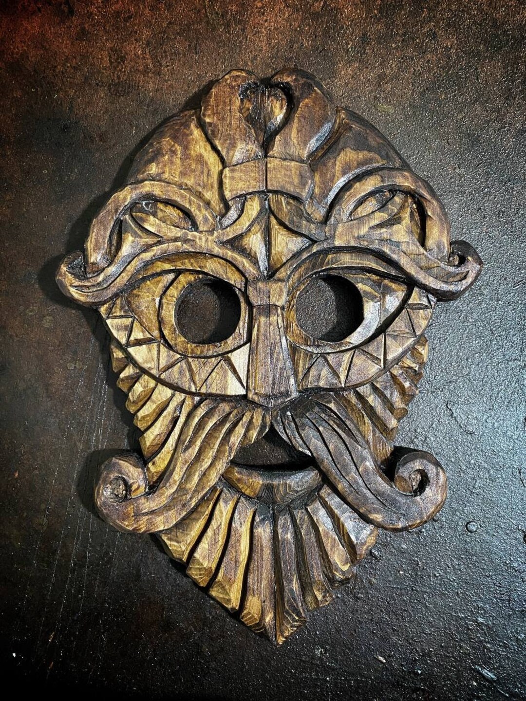 Odin Mask Wotan Mask Odin Statue Odin Sculpture Wooden - Etsy