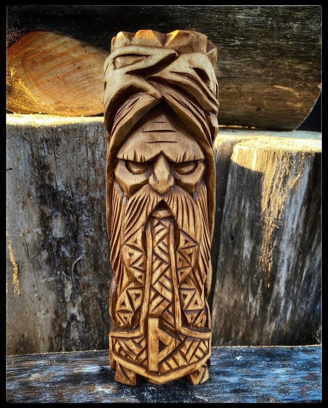 Thor Statue. Idol of Thor. Mjolnir. Thor Statue. Norse Pantheon ...