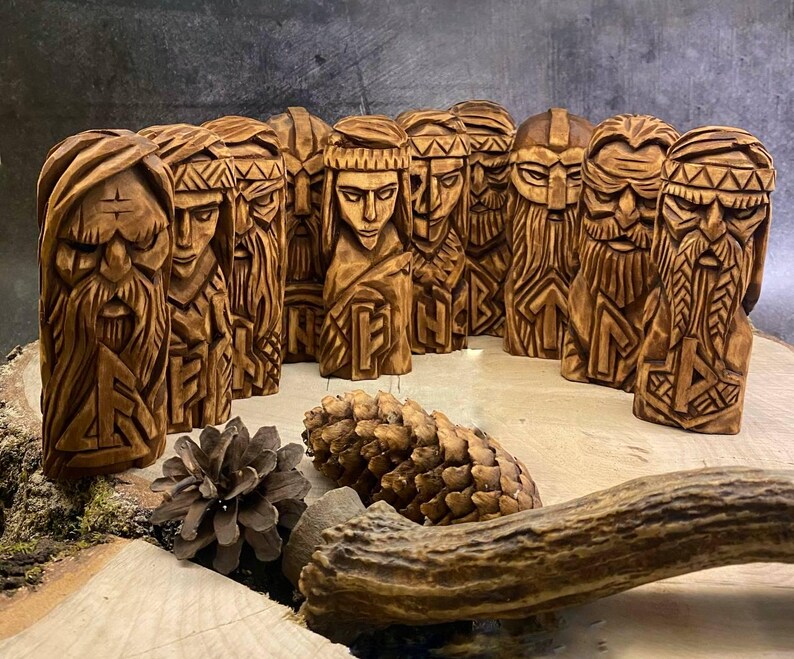 Nordische Statue, Pagan Statue, Odin, Wotan, Thor, Tyr, Baldr, Asatru ...