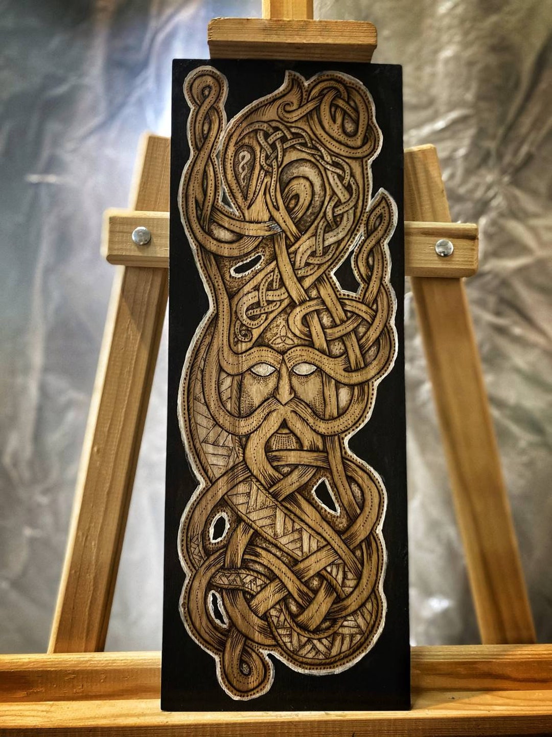 Panel Depicting Odin, Wotan, Allfather. - Etsy