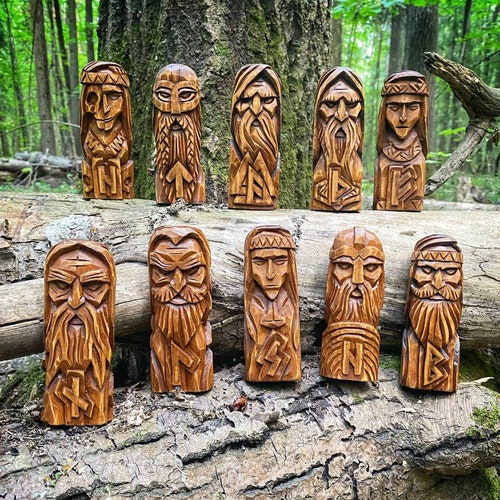 Norse Statue Pagan Statue Odin Wotan Thor Tyr Baldr - Etsy