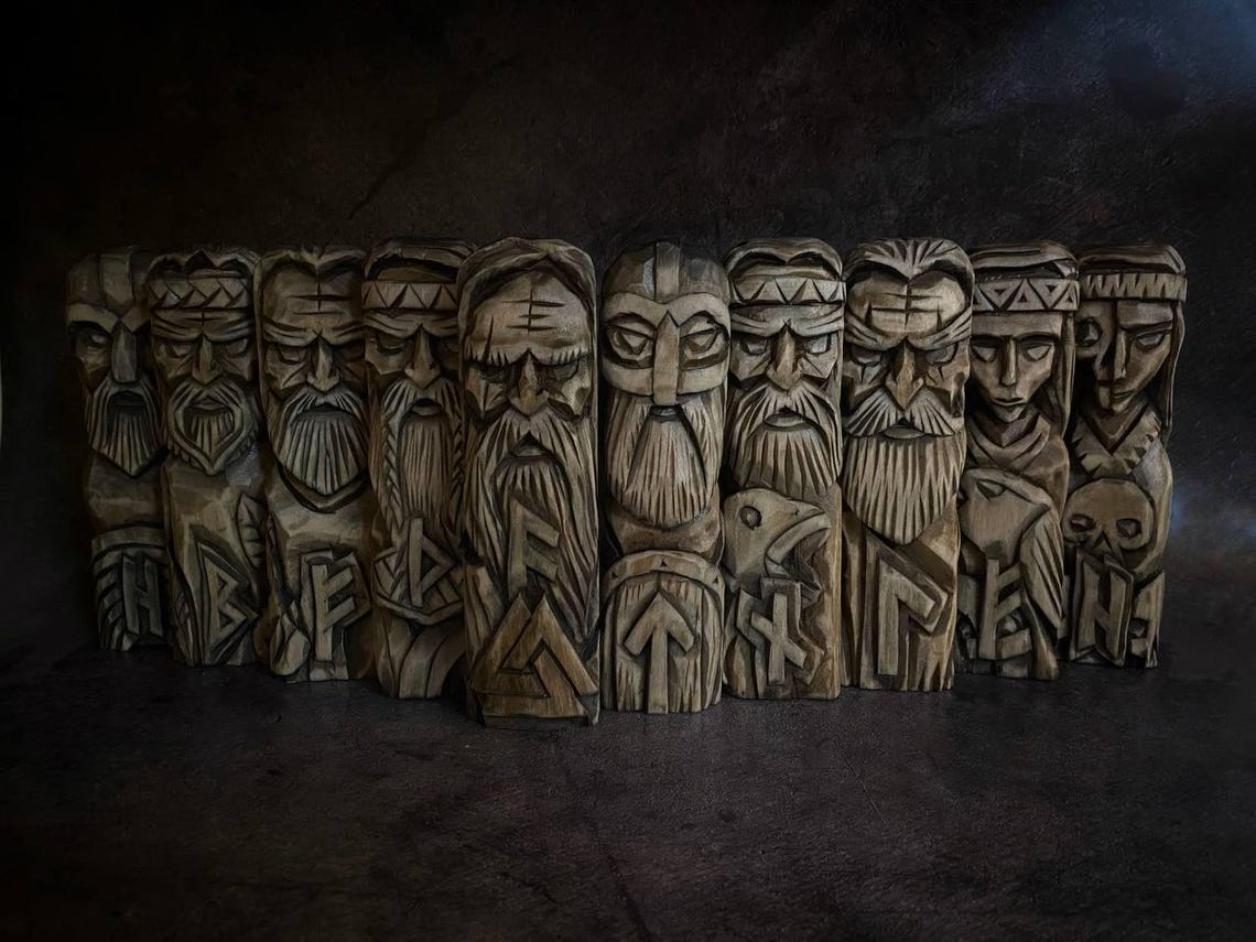 Nordische Statue, Pagan Statue, Odin, Wotan, Thor, Tyr, Baldr, Asatru ...