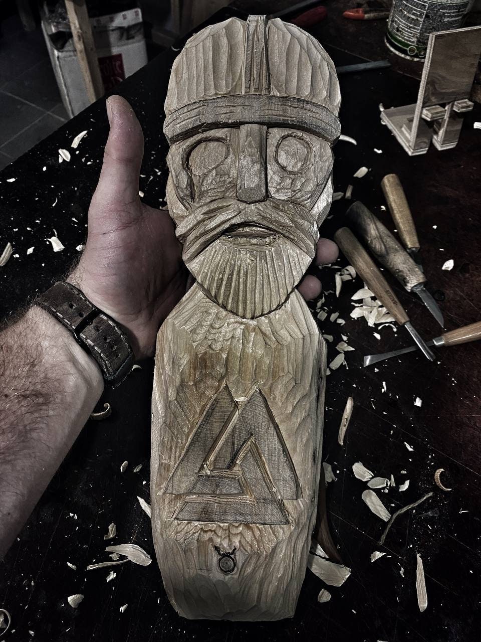Authentic Sculpture of God Odin. Wotan is a Pagan Germanic - Etsy Australia