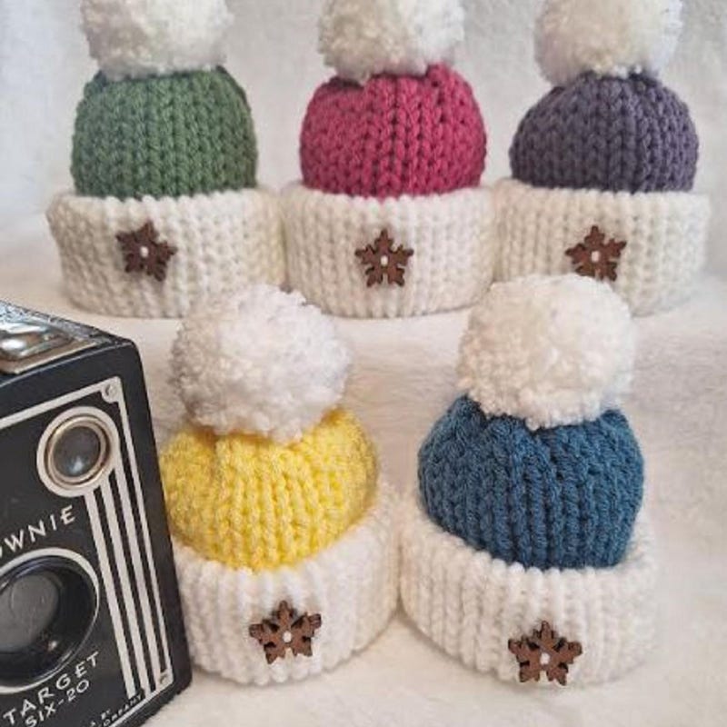 Mini Knit Hats - Etsy
