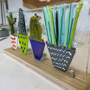 Fused Glass Cactus Plants - Etsy