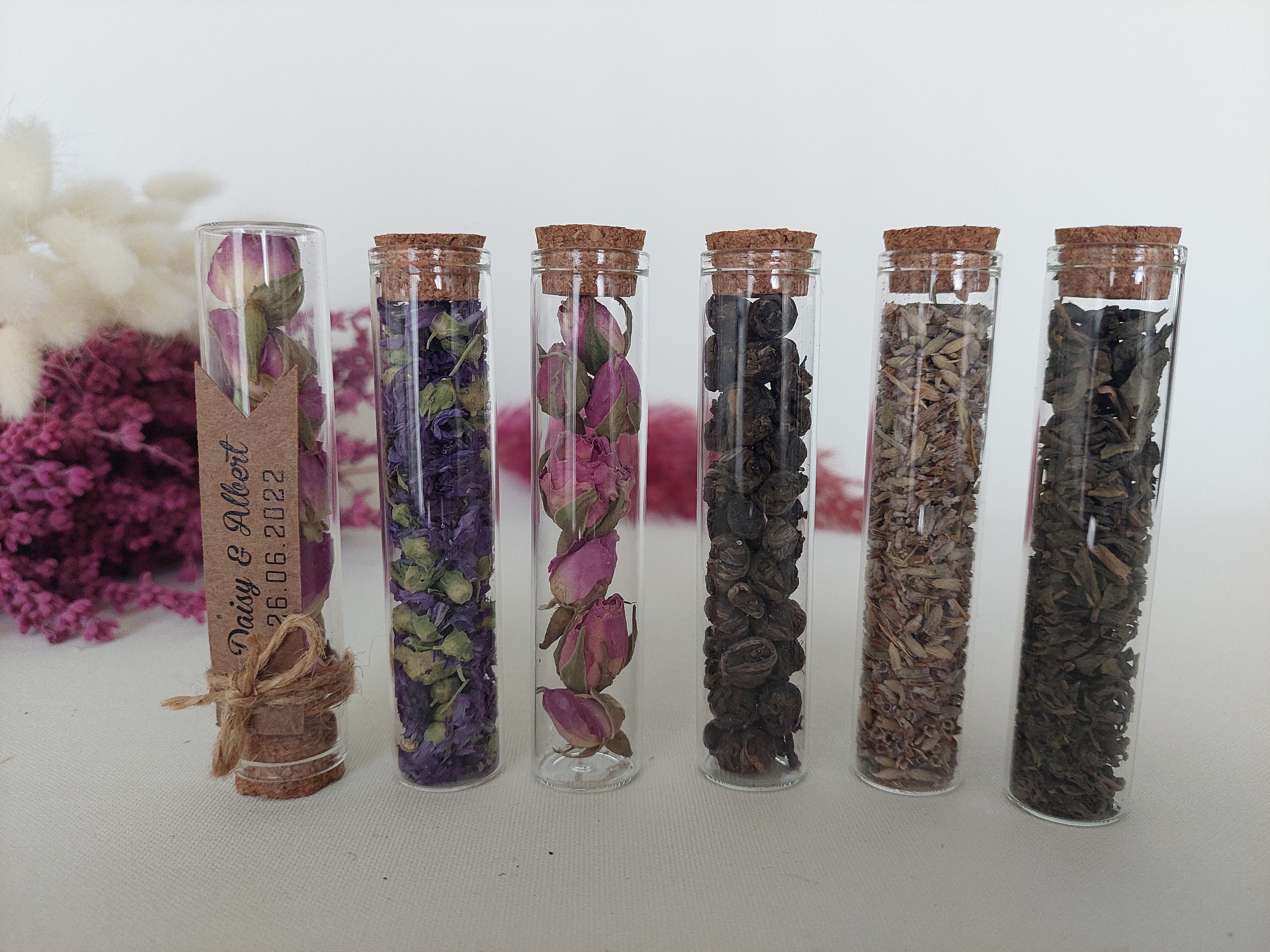 40 Pcs,test Tube,wedding Tea Favors for Guests,bulk Gifts,rustic ...