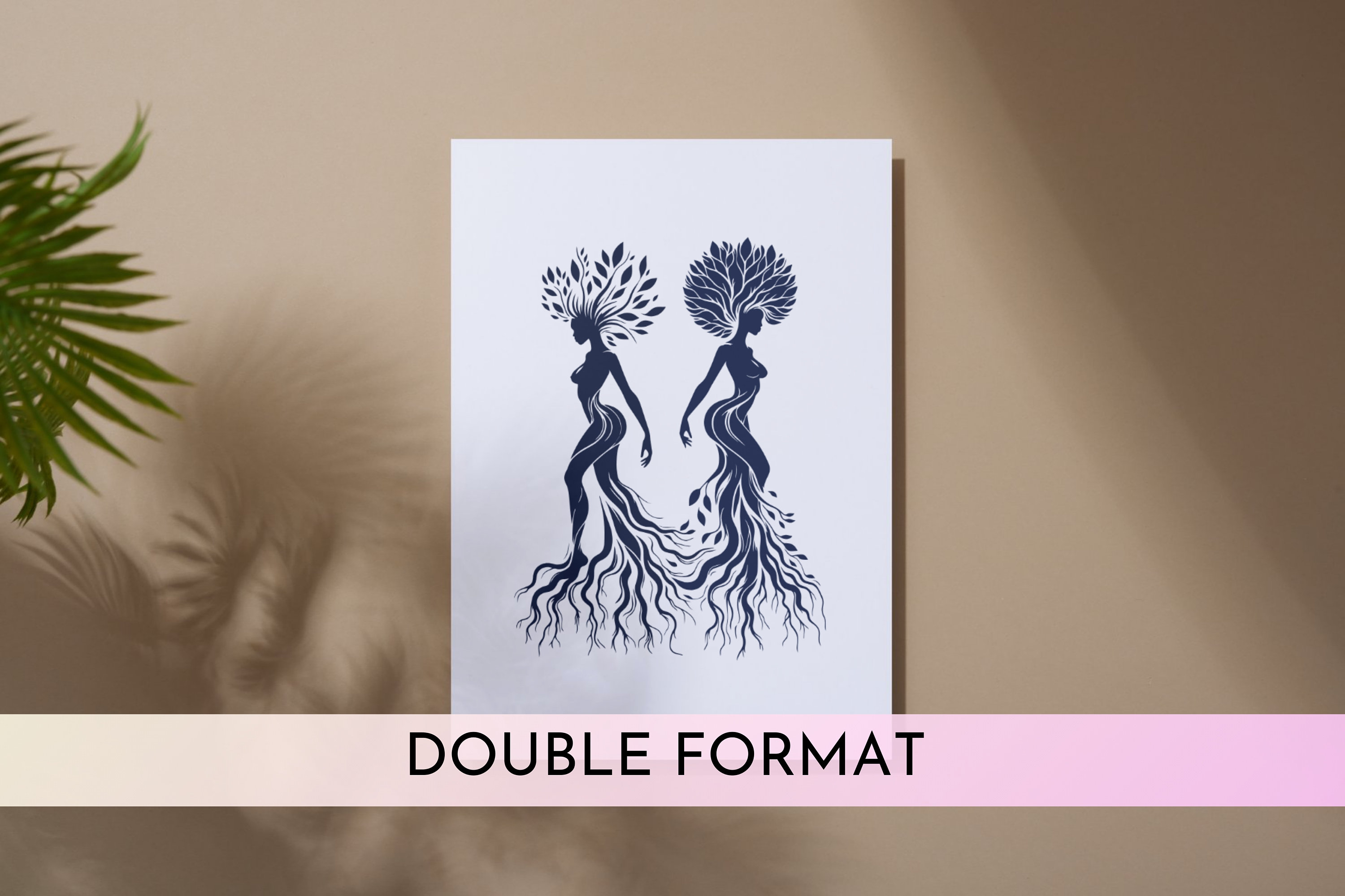 Sisters of the Nature Goddess Tree of Life Full Length Woman Tree SVG ...