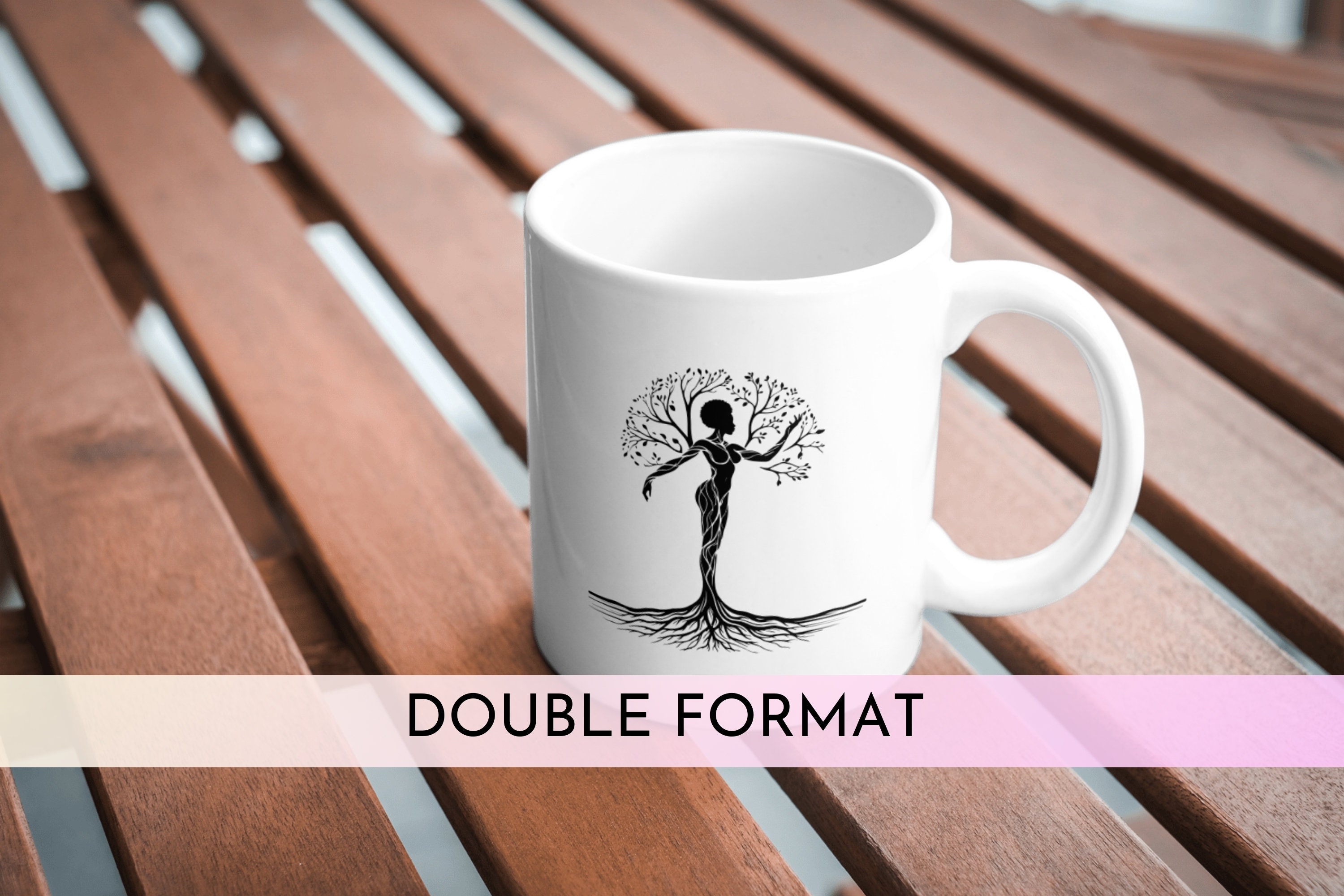 Goddes Woman Tree SVG | Full Length Afro Woman Tree PNG | Tree of ...