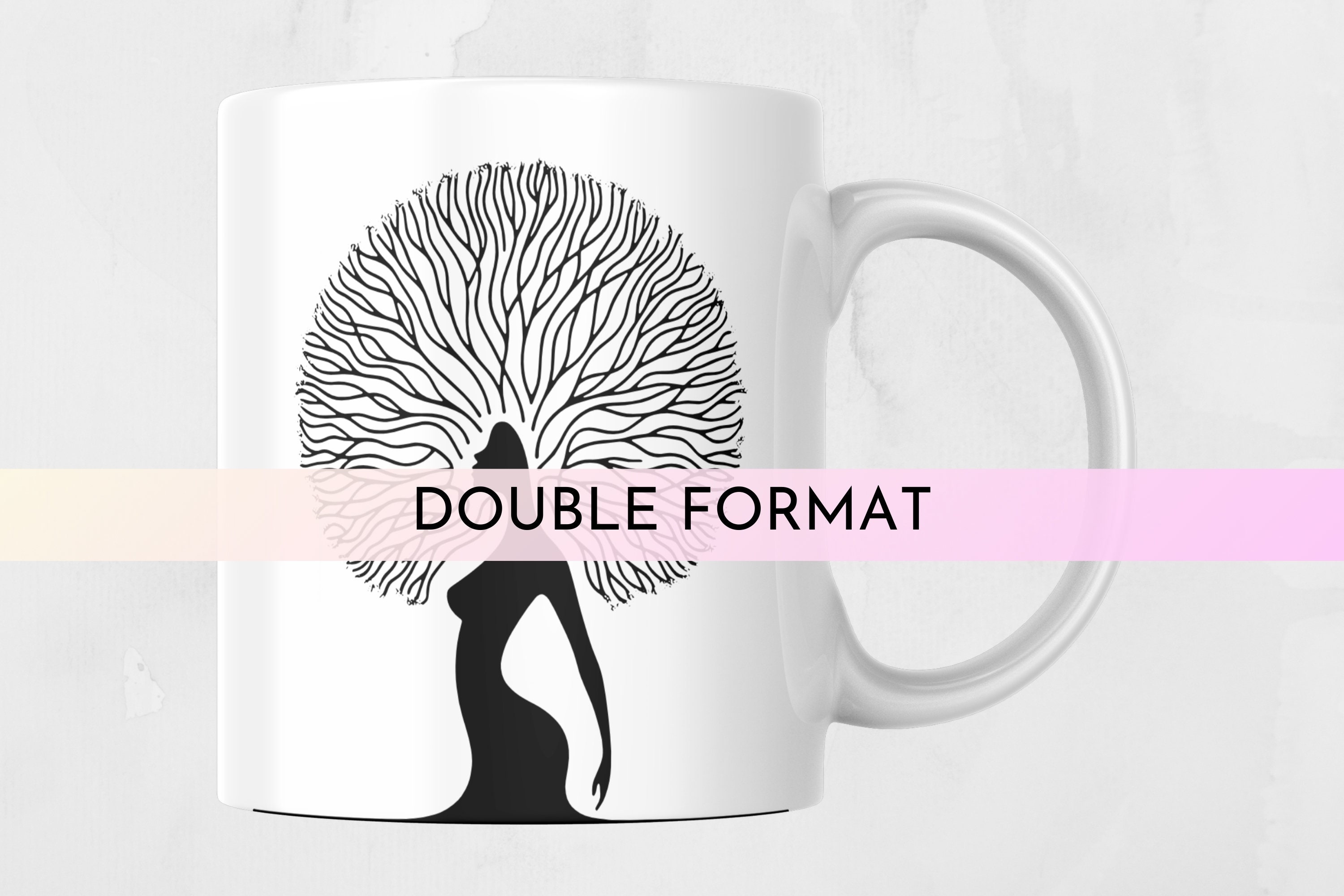 Tree Afro Woman SVG Black Women Silhouette Clipart Tree of Life Logo ...