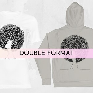 Tree Afro Woman SVG | Black Women Mother EARTH Clipart | Tree of Life ...
