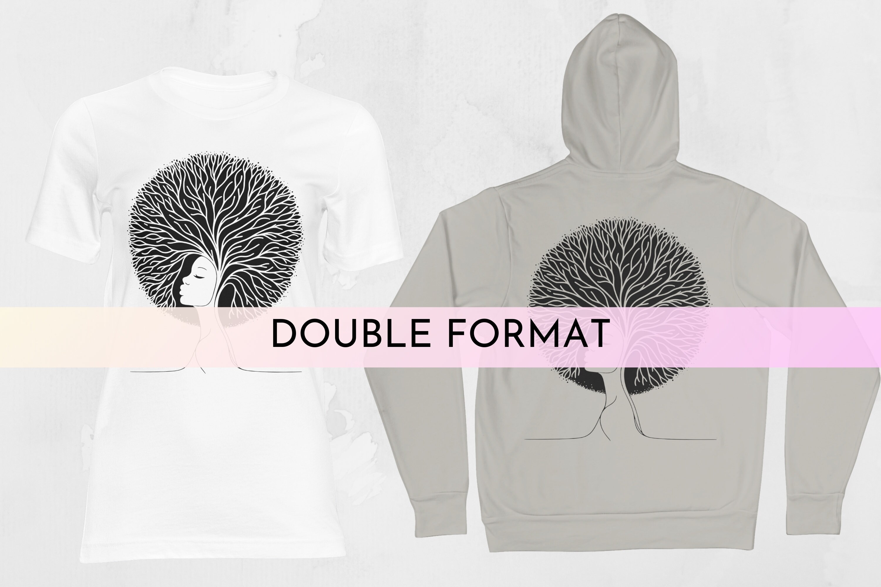 Tree Afro Woman SVG | Black Women Mother EARTH Clipart | Tree of Life ...