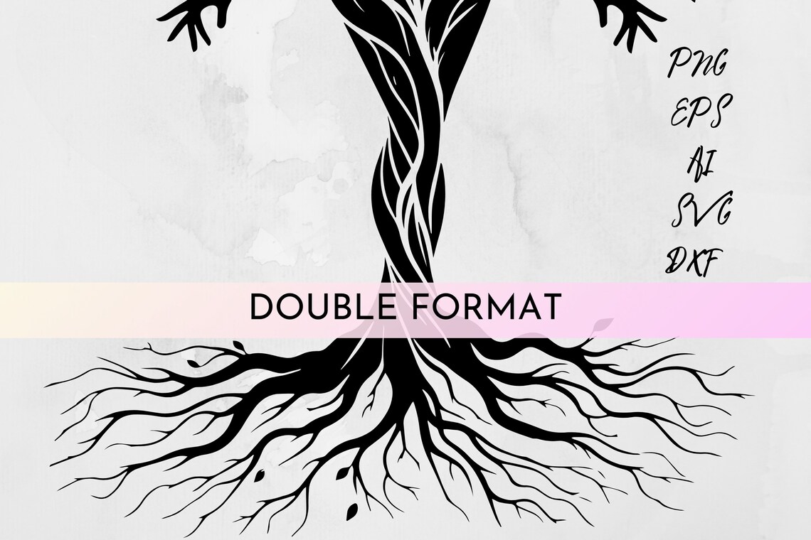 Full Length Woman Tree SVG Afro Woman Tree PNG Women Empowerment Black ...